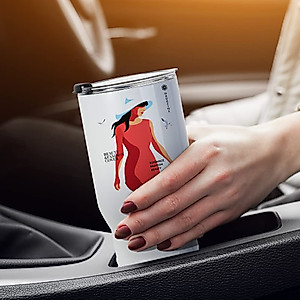 PYD Life Sublimation Tumblers Blanks 22 OZ White Stainless Steel Coffee Travel Car Cups Mugs with Lid for Mug Tumbler Heat Press Machine Printing 4 Pack