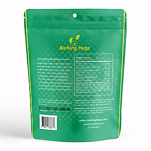 BARKING HUGS Calming Chews for Dogs - Natural Dog Stress and Anxiety Relief - Dog Relaxing Treats for Anxiety - Helps with Separation Anxiety, Fireworks, Lightning, These Contain no Hemp.