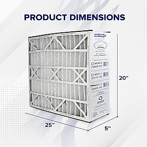 Trion 266649-102 Air Bear 20 x 25 x 5 Inch MERV 13 High Performance Air Purifier Filter Replacement Pack for Air Bear Air Cleaner Purification Systems