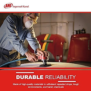 Ingersoll Rand 311A Dual-Action Angle Air Sander, 6" Adhesive Pad, 12,000 rpm, 0.25 hp, Side Exhaust