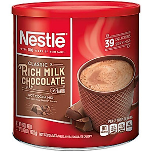 Nestle Hot Cocoa Mix, Rich Milk Chocolate (39 Servings), 27.7-Ounce Canisters (Pack of 3)