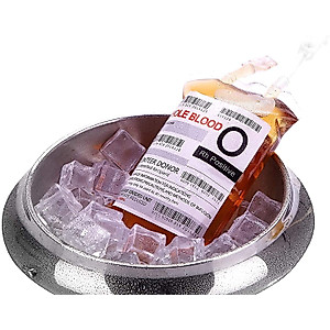 Lightopia Blood Bags for Drinks, LightOpia Set of 10 IV Bags - 11.5 FL OZ, Party Decoration Cups , Halloween/Vampire/Nurse Graduation/Zombie Party Favors