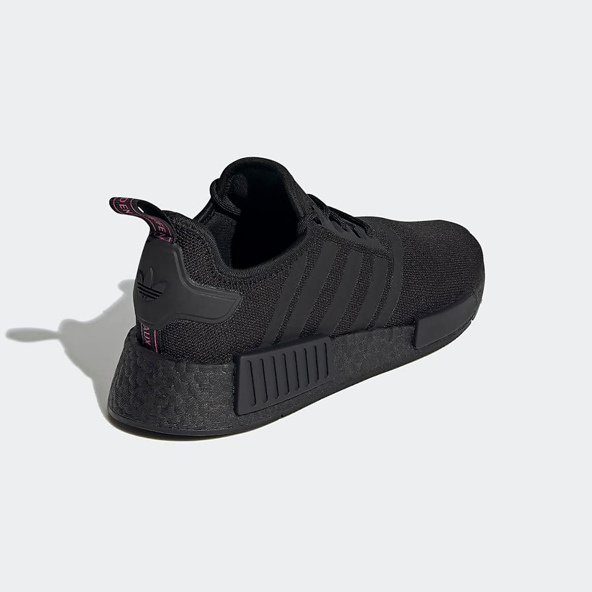 adidas Originals womens Nmd_r1's Sneaker, Core Black/Core Black/Solar Pink, 7.5 US