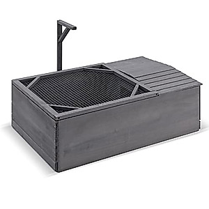 Tortoise Enclosure, Tortoise House Tortoise Cage with Light Holder, Large Wooden Tortoise Habitat with Removable Waterproof Tray, Indoor & Outdoor