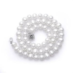 VIKI LYNN Pearl Necklace 6-7mm Freshwater Cultured Pearls 925 Sterling Silver 18inch