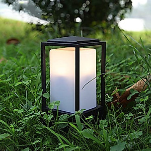 MODEBHD Waterproof Simple Modern Outdoor Table Lamp Floor Lamp Villa Garden Landscape Lantern Lawn Bollard Lamp E27 Decoration Illumination Street Post Light Column Lamps