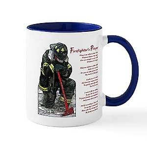 CafePress Firefighter Prayer Mug Ceramic Coffee Mug, Tea Cup 11 oz