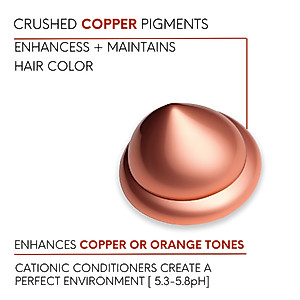 Watercolors Semi Permanent Color Depositing Shampoo. Sulfate & Paraben Free to Maintain & Enhance Hair Color 8 fl oz - LIQUID COPPER