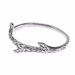 AeraVida Everyday Nature's Tree Branch .925 Sterling Silver Ring (7)