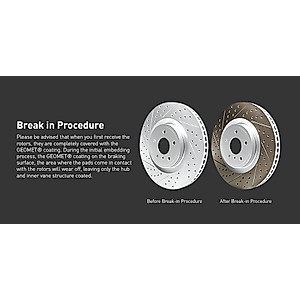 R1 Concepts Front Rear Brakes and Rotors Kit |Front Rear Brake Pads| Brake Rotors and Pads| Optimum OEp Brake Pads and Rotors |Hardware Kit WBUH2-48022
