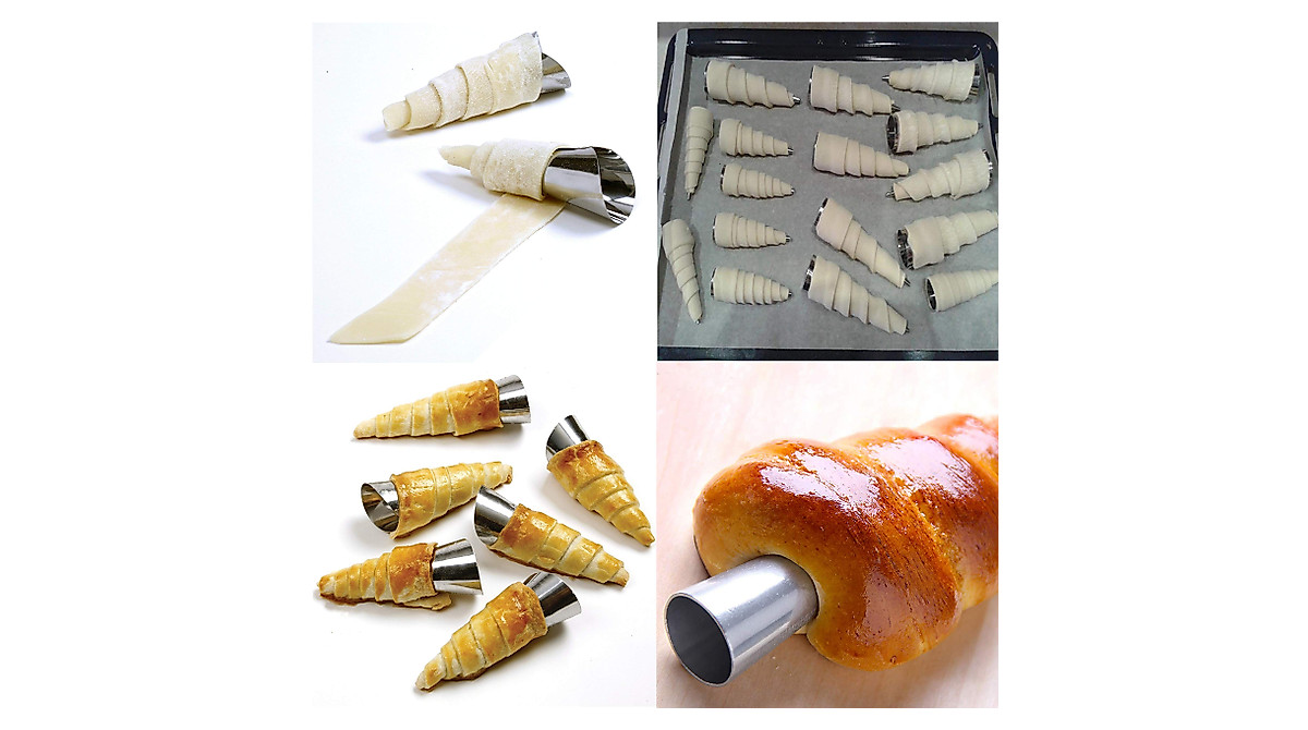 Stainless Steel Cream Horn Molds - 21 Pc Set