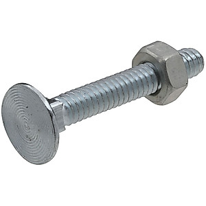 National Hardware N280-859 V7652 Flat Head Carriage Bolts and Nuts in Zinc plated, 12 pack,1/4" - 20 x 1-3/4"