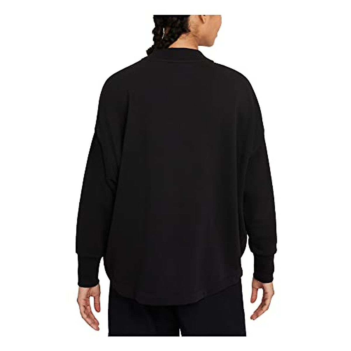 Nike Women Essential Full Zip Fleece Lined Sweatshirt (Black, Medium