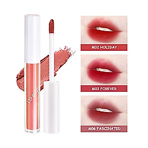 JDEFEG Makeup Mat Liquid Lipstick Lip Plumper Makeup Kit Long Lasting Velvet Lip Gloss Pigmented Lip Makeup Gift For Girls And Women 3Ml Sexy Lip Scrub(I)