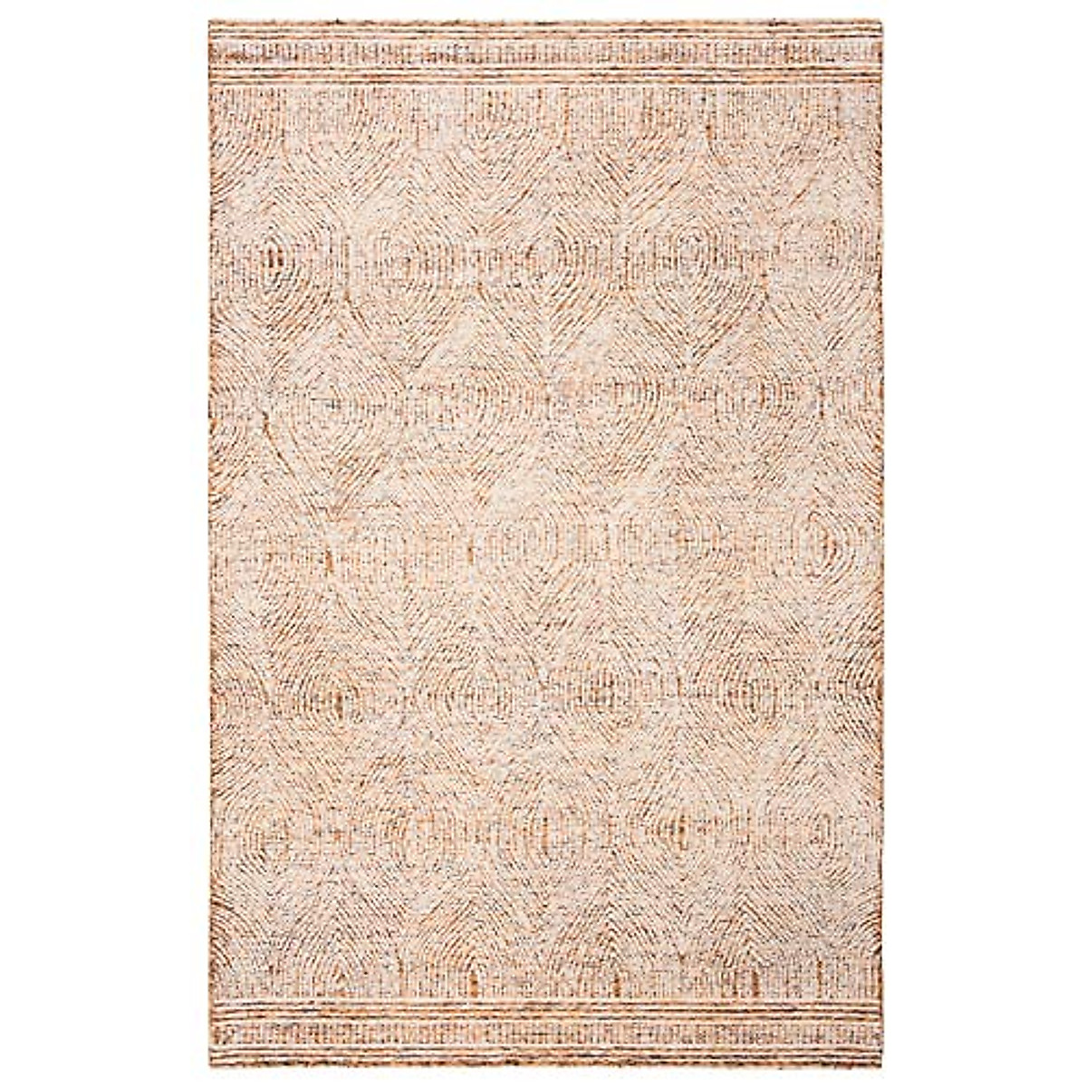 SAFAVIEH Abstract Collection 5' x 8' Ivory / Rust ABT340P Handmade Premium Wool Area Rug