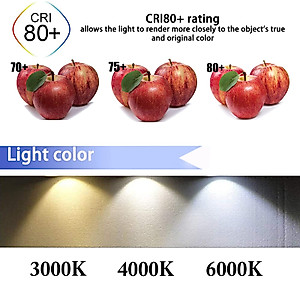 MKUJOO 6pcs 3FT 15W T8 Tube Light White Daylight 6000k T8 LED Bulbs Shop Lights Ballast Bypass G13 Base 3 Foot Milky Cover Fluorescent Tube lamp Replacement AC100-277V(3ft 15w, 6 Pack)