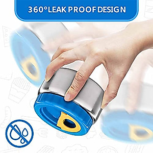 MAISON HUIS 8oz Soup Thermo Wide Mouth Vacuum Insulated Thermo Food Jar, Leak Proof Stainless Steel Food Thermo for Hot&Cold Food Kids Food Lunch Soup Container for School Travel(Blue)