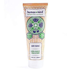Human+Kind Body Souffle - Light, Fluffy Skin Conditioner for Hydrating and Smoothing Dry Skin - Natural, Vegan Formula with Shea Butter and Apricot Kernel Oil - Light, Fresh Fragrance - 6.76 oz