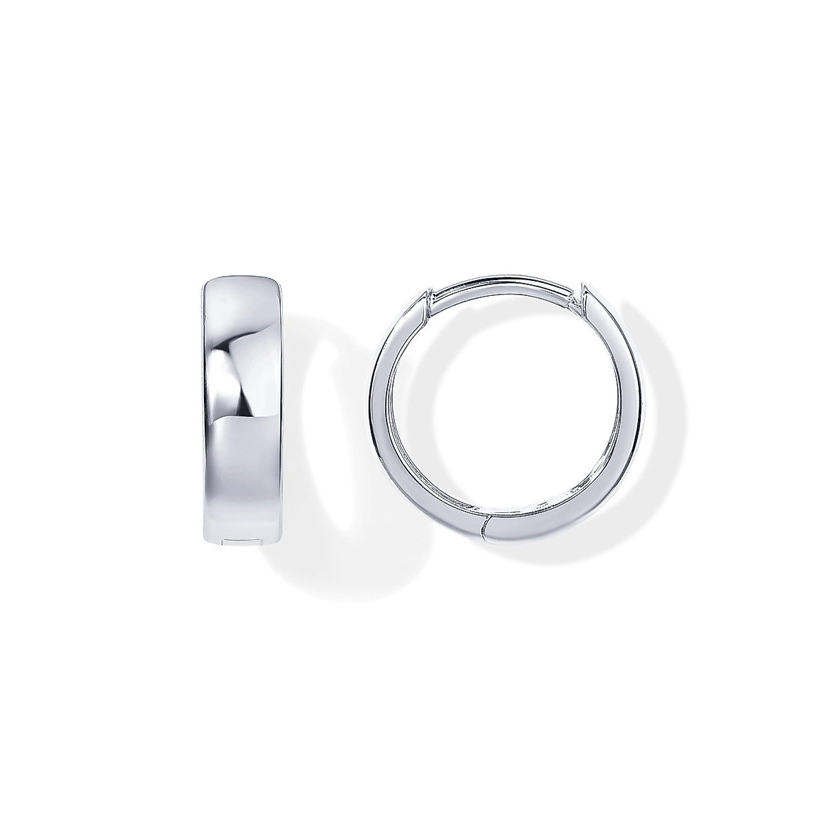 PAVOI 18K Gold Plated Sterling Silver Post Huggie Earrings - Small Hoop Earrings - Gold Vermeil for Women