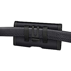 Mopaclle Phone Holster for Samsung Galaxy S21 FE 5G/ S23 Plus/ S8+ S9+ S10 Plus/ A02s A03s A04s A72 A73 5G/ iPhone Xs Max/ 14 Pro Max, Leather Cell Phone Belt Case with Belt Clip Holder Pouch, Black