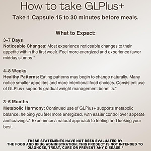 GLP-1 Supplement for Women and Men | Hunger & Metabolism Support - Expert Formulated to Support GLP1 Naturally | Probiotic and Prebiotic (60 Capsules)