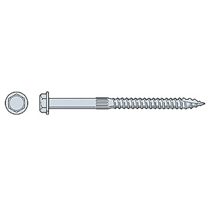 Simpson Structural Screws SDS25600-R10 Threaded Structural Wood Screw, 1/4-Inch by 6-Inch with 3-1/4-Inch