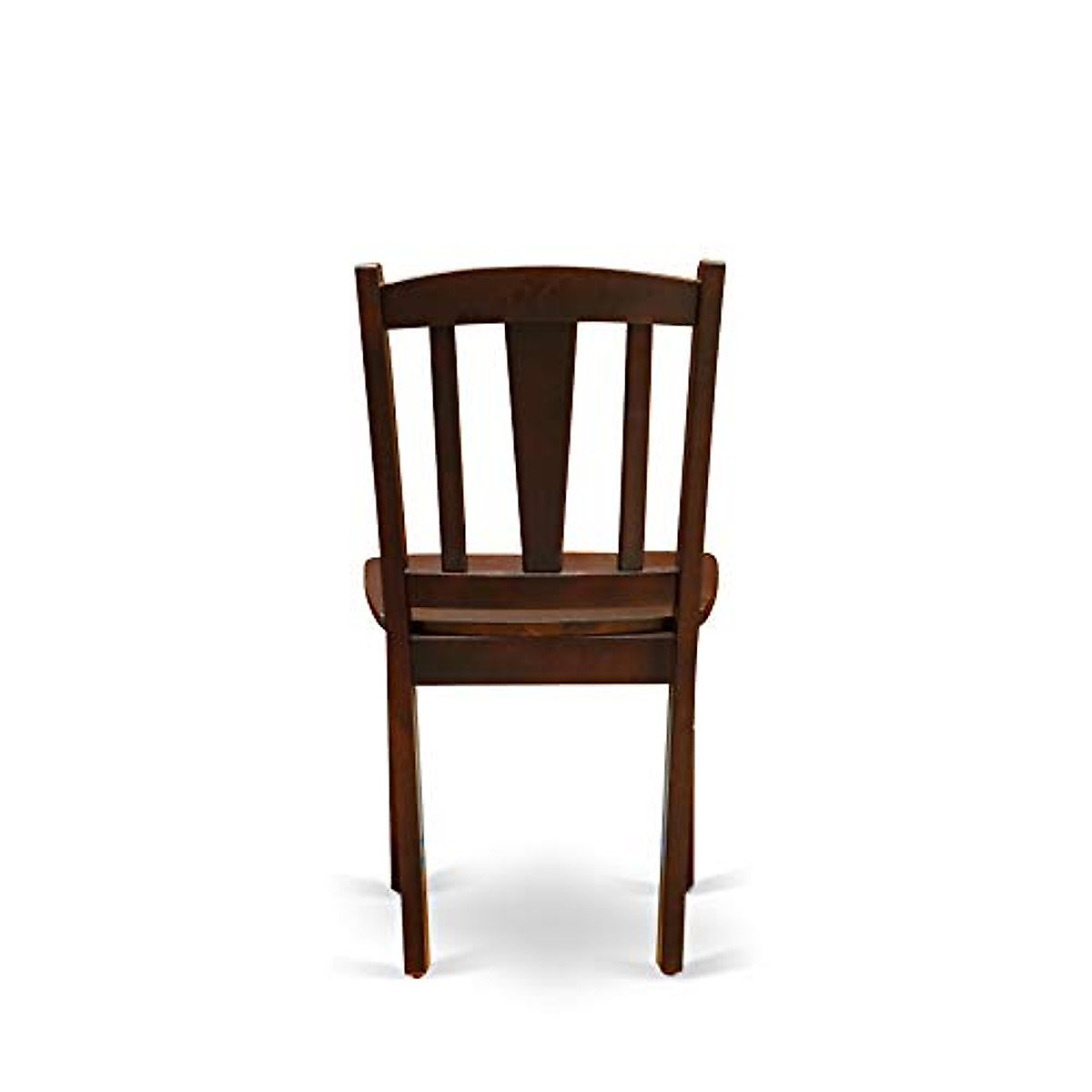 East West Furniture Norden 5 Piece Kitchen Table & Chairs Set Includes a Rectangle Dining Room Table with Dropleaf and 4 Solid Wood Seat Chairs, 30x48 Inch, Mahogany