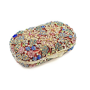 ZLXDP Women Evening Party Bag Crystal Clutch Bridal Wedding Party Wallet Purse Handbag
