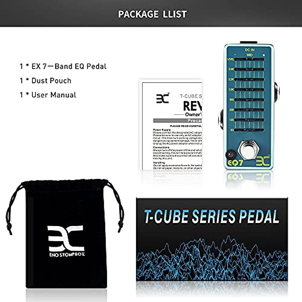 EX 7 Band EQ Equalizer Mini Guitar Pedal