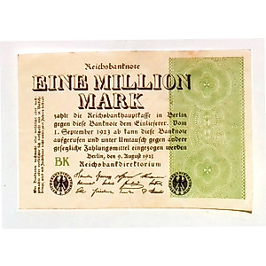 1923 Germany Hyper Inflation Full set of Authentic notes 1 to 100 Million Mark Banknotes (Build Your Own Collection)