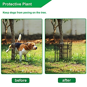 Xeeol 25 Pack Animal Barrier Fence, 27.1ft (L) x 16in (H) Decorative Garden Fencing Border for Yard, Rustproof Metal Wire No Dig Bottom Fence Panels for Dog and Rabbit, Outdoor Patio Decor