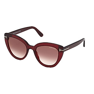 Tom Ford IZZI FT 0845 Shiny Red/Brown 53/21/140 women Sunglasses
