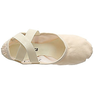 So Danca Women's Ankle Strap Ballet Shoe, Pink, 6.5