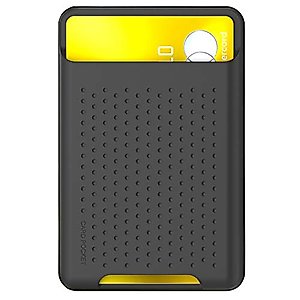 BIAJIYA Card Holder for Back of Phone for MagSafe Magnetic Silicone Wallet Compatible with iPhone 14/13/12/12 Pro/ 12 Mini/ 12 Pro Max Black
