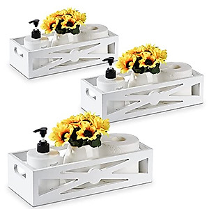 QILICHZ Bathroom Decor Box 3Pcs Toilet Paper Baskets Tank Topper Bathroom Baskets Toilet Tank Basket Tray Decorative Storage Basket Box for Bathroom