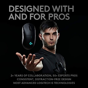 Logitech G Pro X Gaming Headset with Blue VO!CE Technology Bundle Pro Wireless Gaming Mouse with Esports Grade Performance