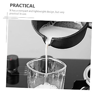 SHOWERORO Mini Hot Oil Pan Butter Warmer Pot Baking Heating Holder Lead Melting Pot Milk Pan Pasta Pot Milk Saucepan Cast Iron Pot Omelette Pan Frying Pan Small Tools Baby Wooden With Cover