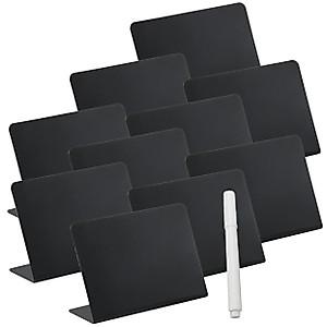 Veemoon 1 Set Rewritable Small Blackboard Mini Chalkboard Signs Small Blackboard Sign Chalk Labels Food Decor Easel Menu Board Mini Chalkboard Label Mini Blackboard Sign Message Sign Notes