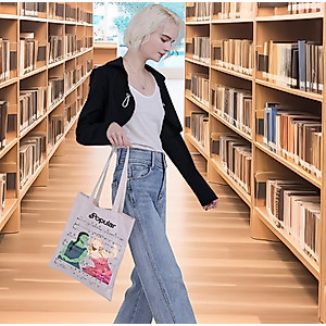 G2TUP Elphaba & Glinda Musical Tote Bag Elphaba & Glinda Fans Gift Elphaba Popular Musical Shoulder Bag Glinda Musical Merch (Popular TG)