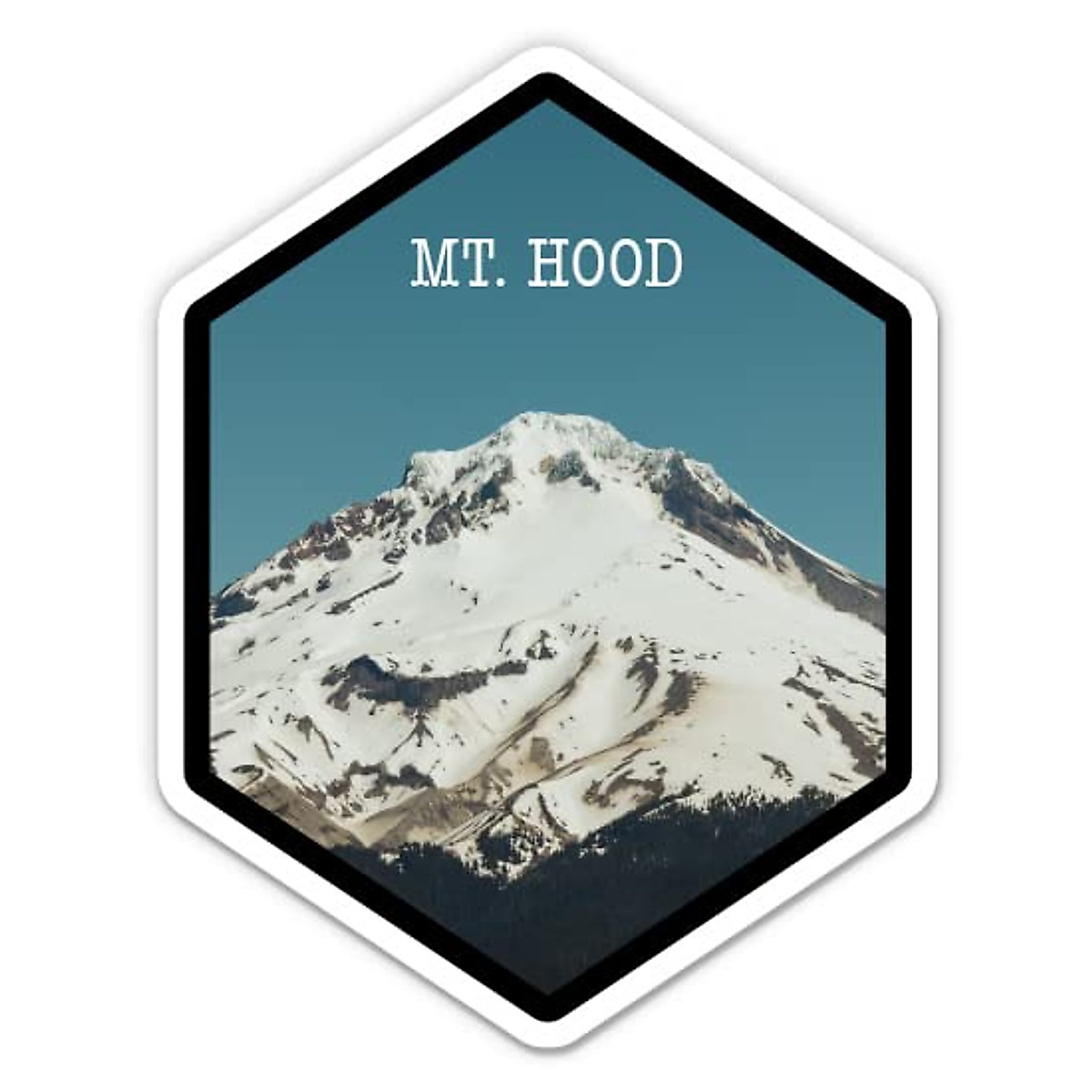 Squiddy Mount Hood - Vinyl Sticker for Car, Laptop, Notebook (5" high)
