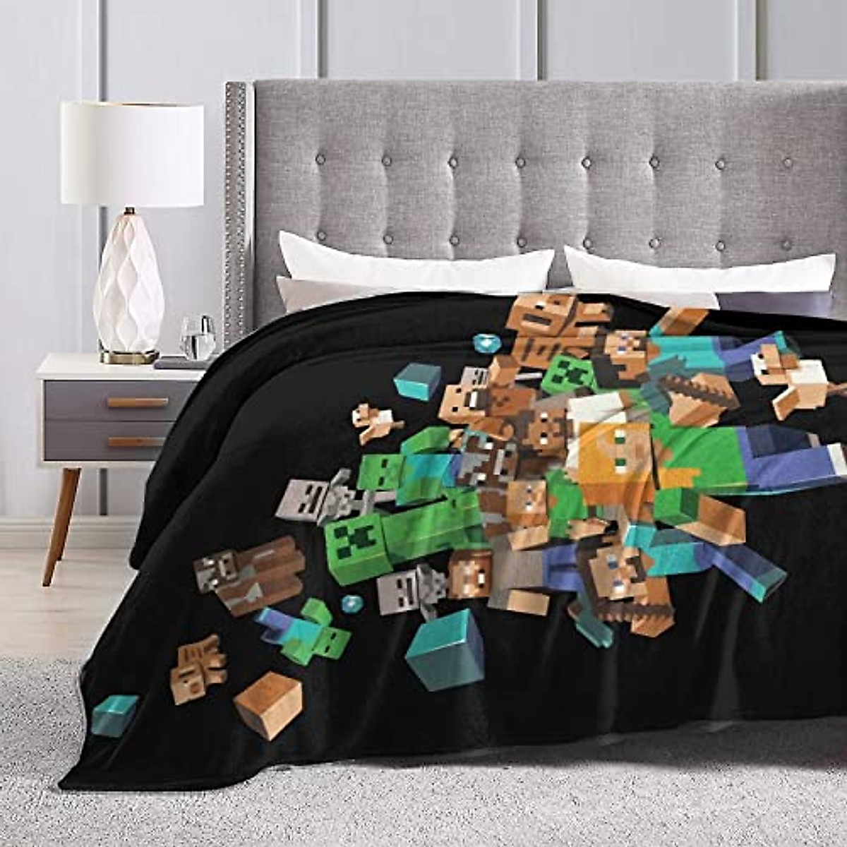 Air Conditioning Blanket Game Throw Blanket Super Soft Blanket for Bedroom Livingroom Sofa Bed Car 50"X40"