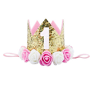 BGFKS Baby Girls Soft Tutu Skirt with Diaper Cover,1st Birthday Party Tutu Skirt Sets (Pink)