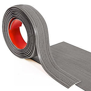 Art3d Self Adhesive Vinyl Strip for Joining Floor Gaps, Carpet Thresholds - 10 FT, 1.57in, Gray