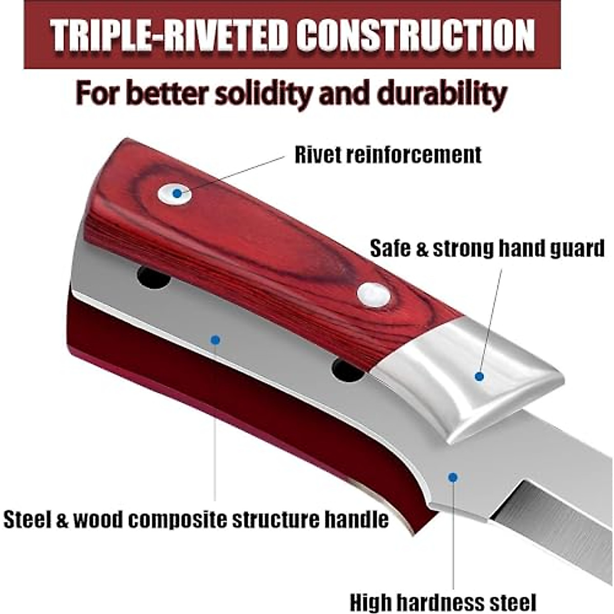 Magicorange Chef's Knife With Sheath Cover - Sharp Stainless Steel Knife - Fruit, Vegetable, Herbs And Meats Knife for Home Outdoor Camping BBQ(Chef's Knife)