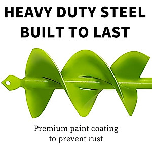 TCBWFY Auger Spiral Drill Bit for Planting 3x12inch Upgraded Drill Bit for Fast Digging Garden Auger Drill Bit for Planting Bulbs Flowers Planting Auger for Drill Post Hole Digger for 3/8"Hex Drill
