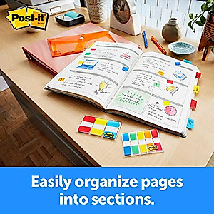 Post-it Tabs, 1 in Solid, Asst Colors, 25/Color, 25/Dispenser, 4 Dispenser/Pack (686-RALY)