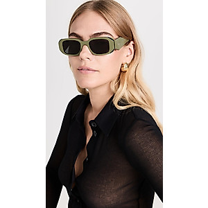 Prada Women's PR 17WS - 13N5S0 Sunglasses Sage/Black W/Dark Grey 49mm