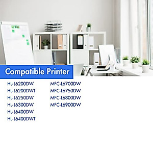 TN880 TN-880 HL-L6200DW Toner Cartridge: Compatible TN 880 Super High Yield Toner Replacement for Brother L6200DW HL-L6200DWT MFC-L6700DW MFC-L6800DW MFC-L6900DW HL-L6300DW Printer（2-Pack Black）