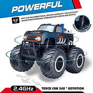 Threeking 1:16 Pick-up Toys RC Car Truck Toys Remote Control Cars Body Waterproofing Suitable for All Terrain 4WD Off-Road Car Gifts Presents for Boys/Girls Ages 6+