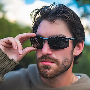 DUCO Mens Sports Polarized Sunglasses UV Protection Sunglasses for Men 8177s